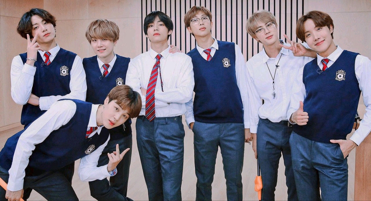 BTS Community Post - 학교 가니까… 미리 정국시💜 남준시💜 지민시💜 석진시💜 태형시💜 호석시💜