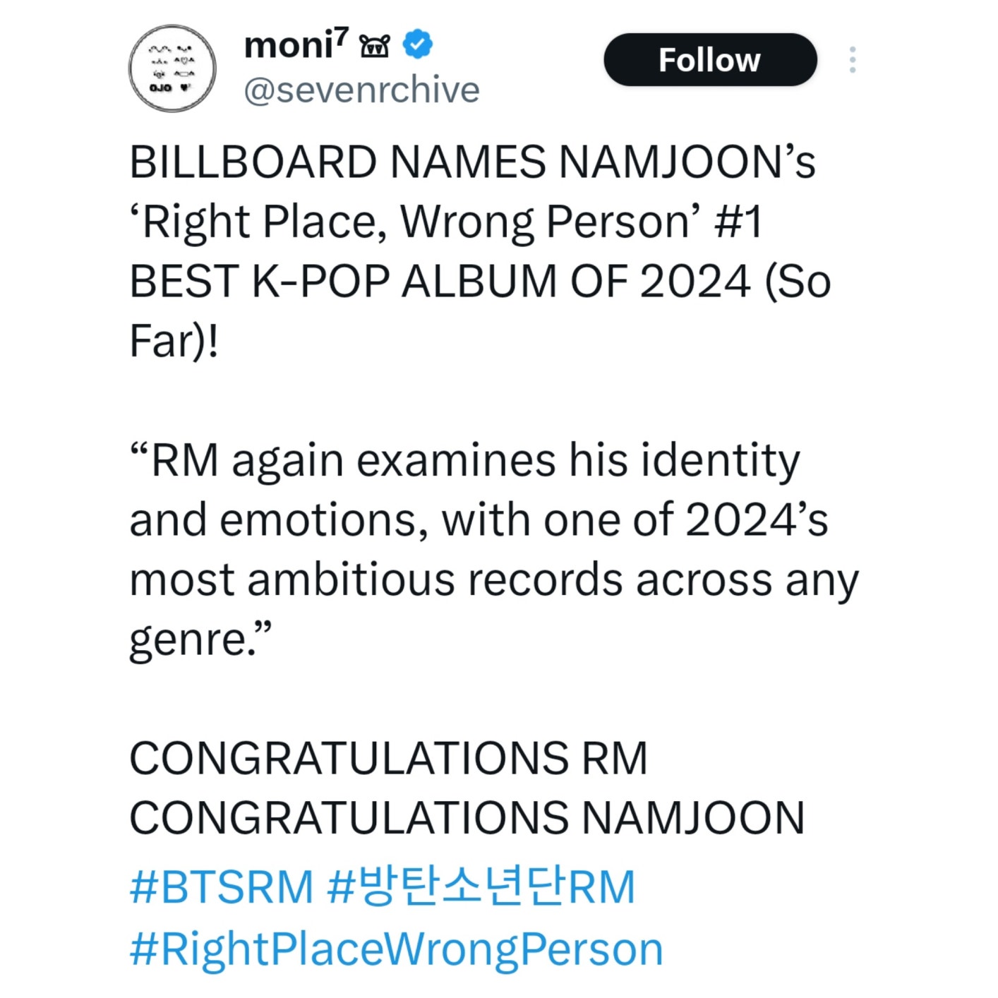 BTS Community Post - Feels proud ♡ 🔥🎉🔥CONGRATULATIONS RM 🔥🎉🔥 🎉🔥CONGRATULATIONS NAMJOON🔥🎉 His ...