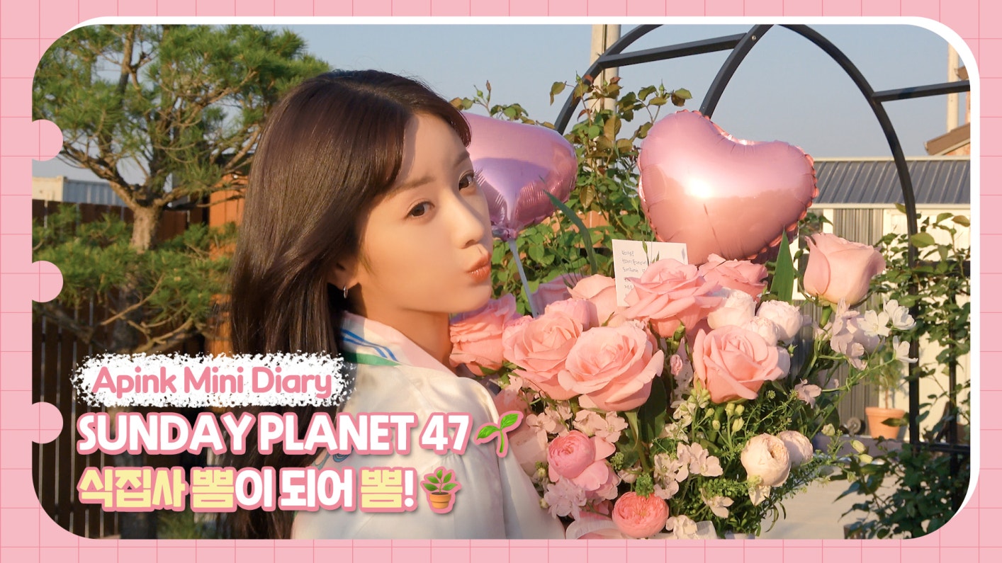 Weverse Apink Media - Apink Mini Diary - SUNDAY PLANET 47🌱 식집사 뽐이 되어 뽐!🪴