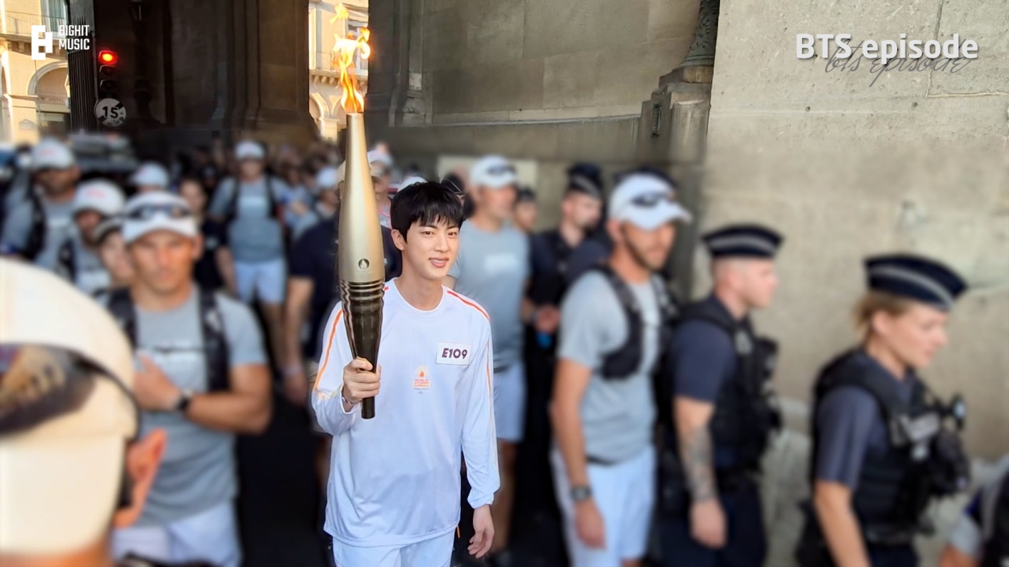 Weverse BTS Media - [EPISODE] Jin @ Paris 2024 as the Torchbearer - BTS ...