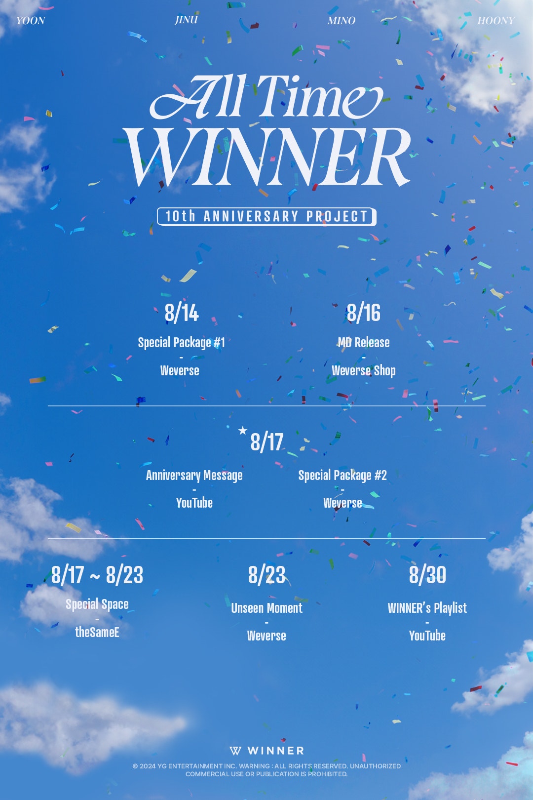 Weverse WINNER Image - WINNER [10th Anniversary Project] POSTER