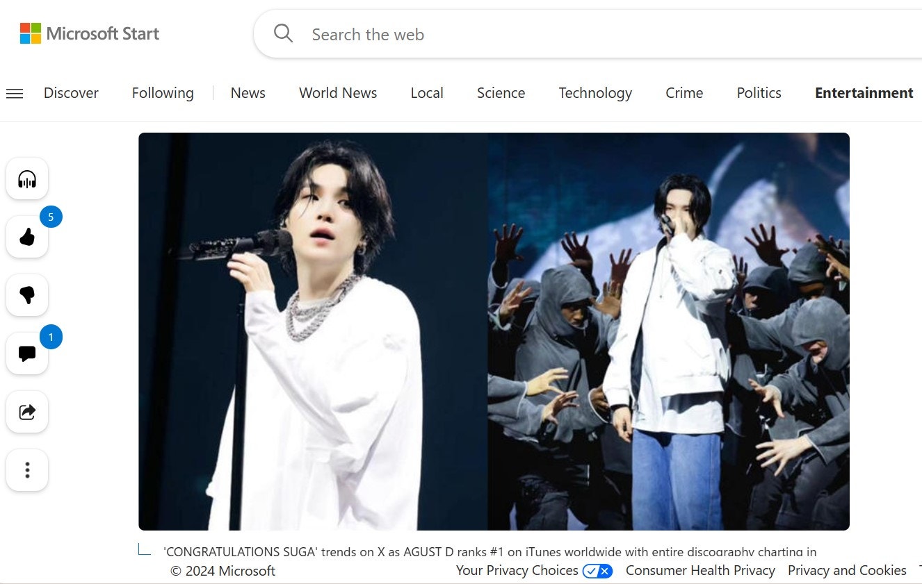 BTS Community Posts - 'CONGRATULATIONS SUGA' trends on X as AGUST D ...