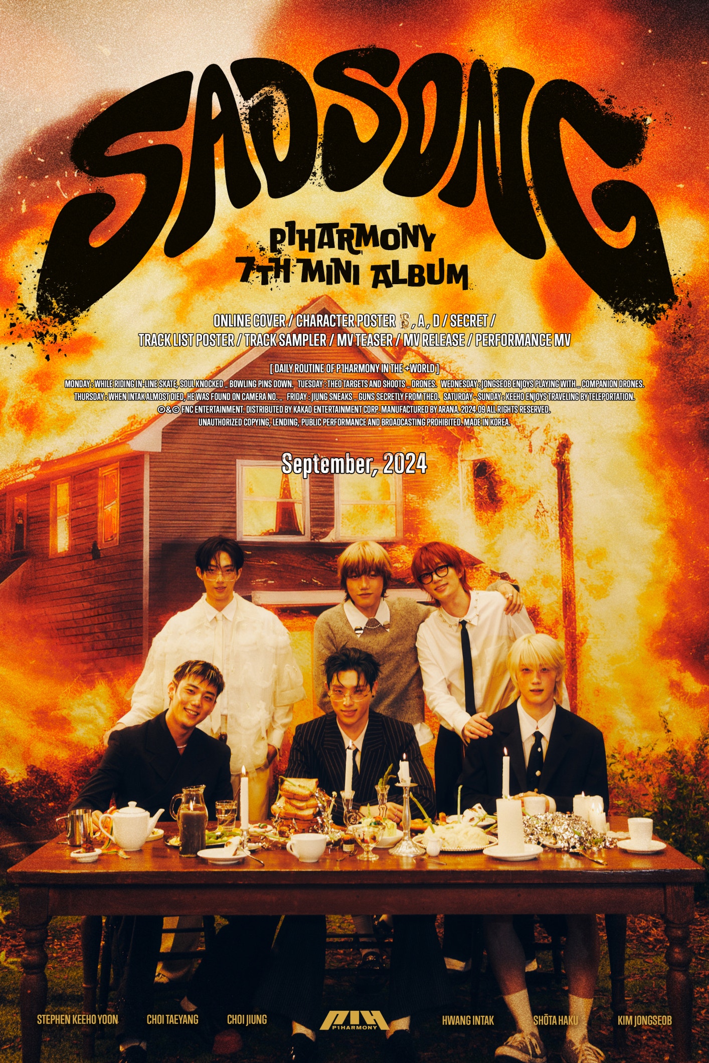 Weverse P1Harmony Image - P1Harmony “SAD SONG” will be out September 20 ...