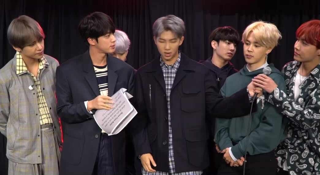 BTS Community Post - This part of the interview was not smooth like ...