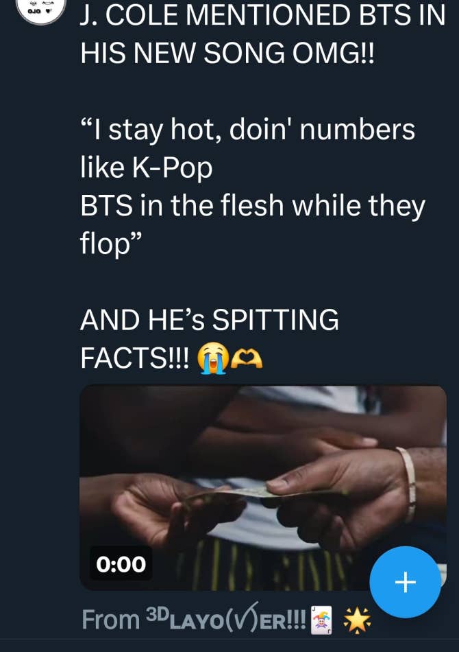 BTS Community Posts - Who paved the way? According to JCole Hyun BTS ...