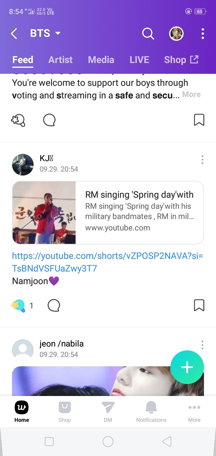 BTS Community Post - V oppa I have collected beautiful messages of army friend to make v oppa ...