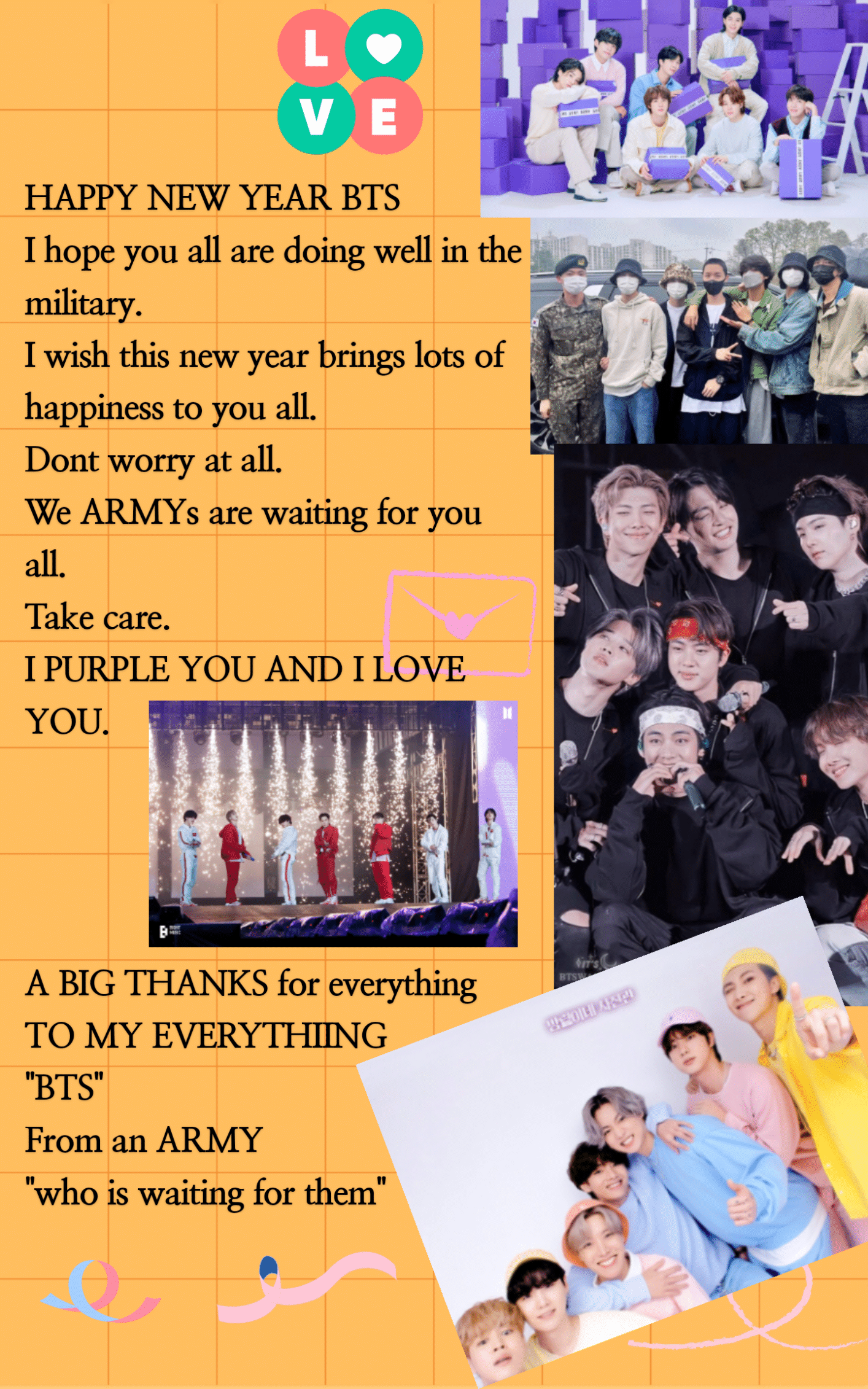 BTS Weverse Fan Letter