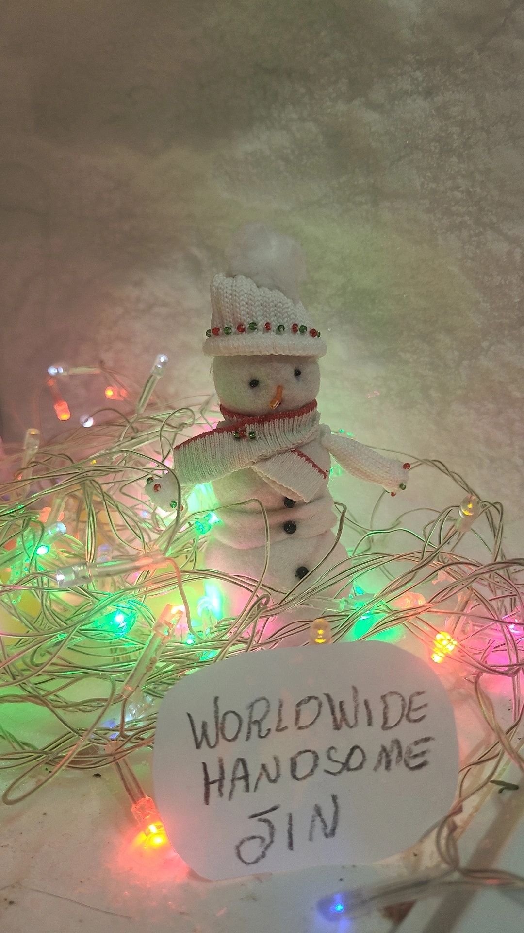 BTS 커뮤니티 포스트 - As there is no snow in my country, I improvised my Jin ...