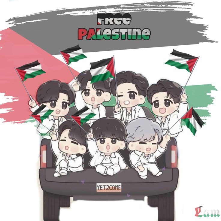 BTS Community Post - BTS to Palestine Free Palestine We are with ...