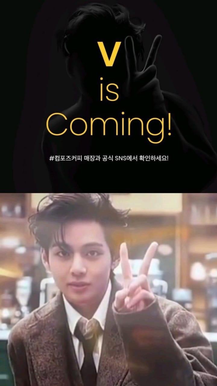 BTS Community Post - Compose coffee model V is coming; #to_v #pk_bts_land #army_from_Pakistan 🇵🇰