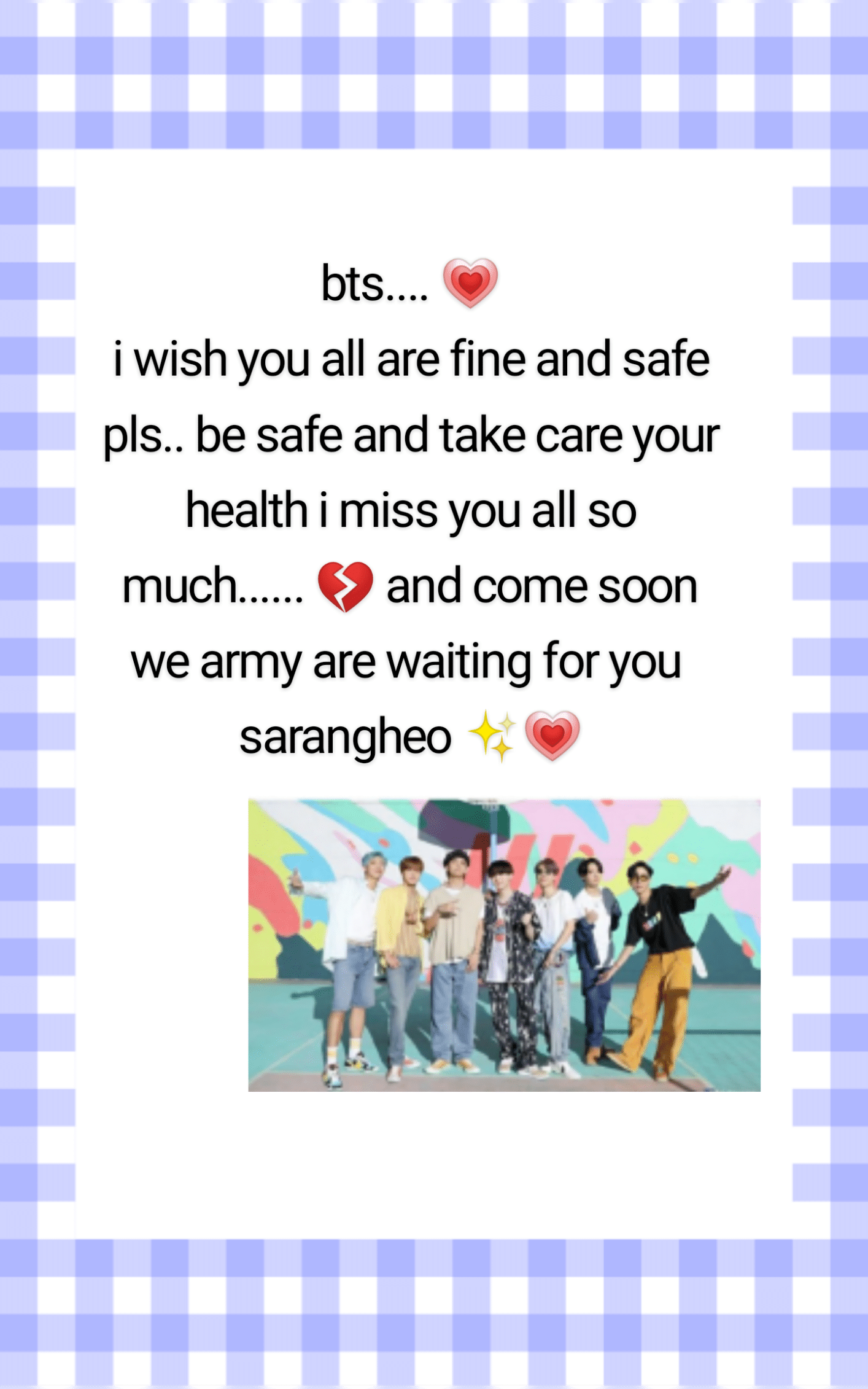 BTS Weverse Fan Letter