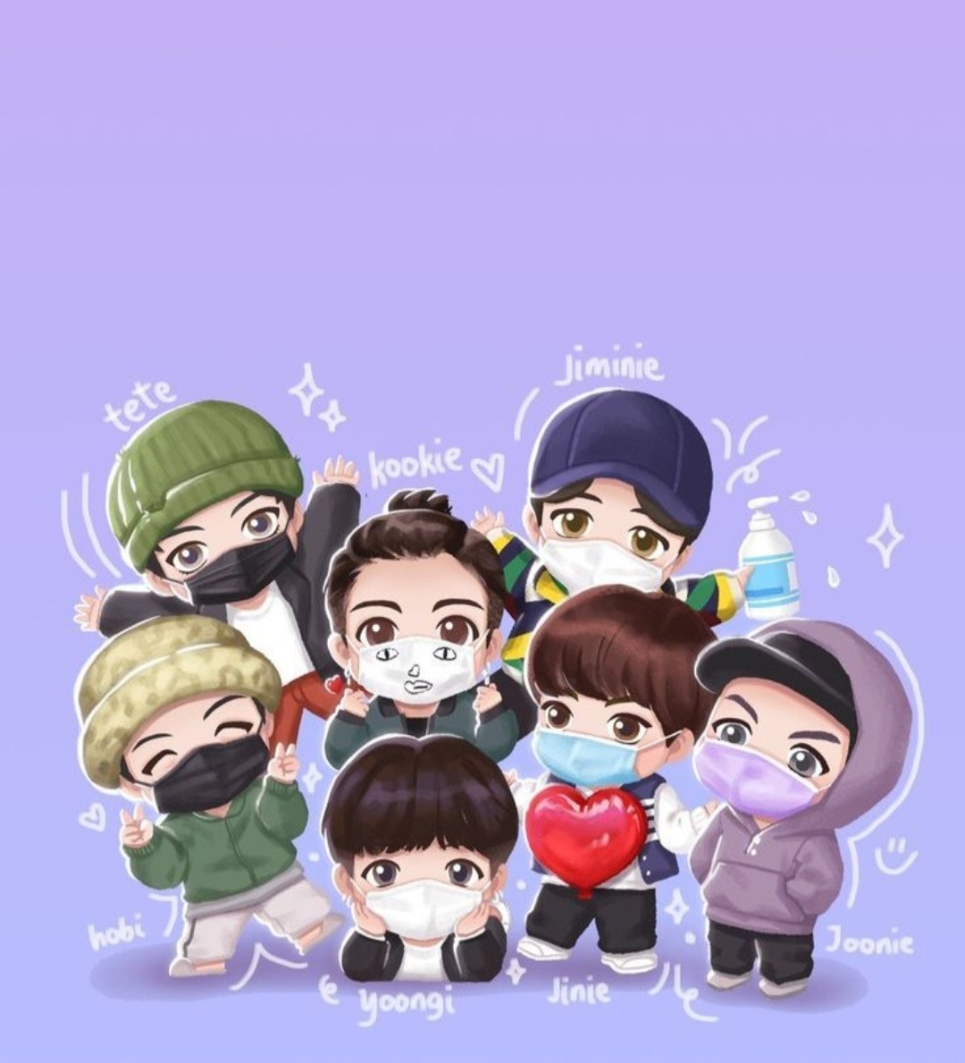 BTS Community Posts - I saw this cute OT7 photo co cutee 💜💜💜💜💜💜💜💜💜