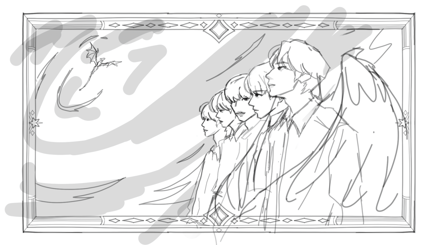 P1Harmony Community Post - look at this drawing eyespiice made!!