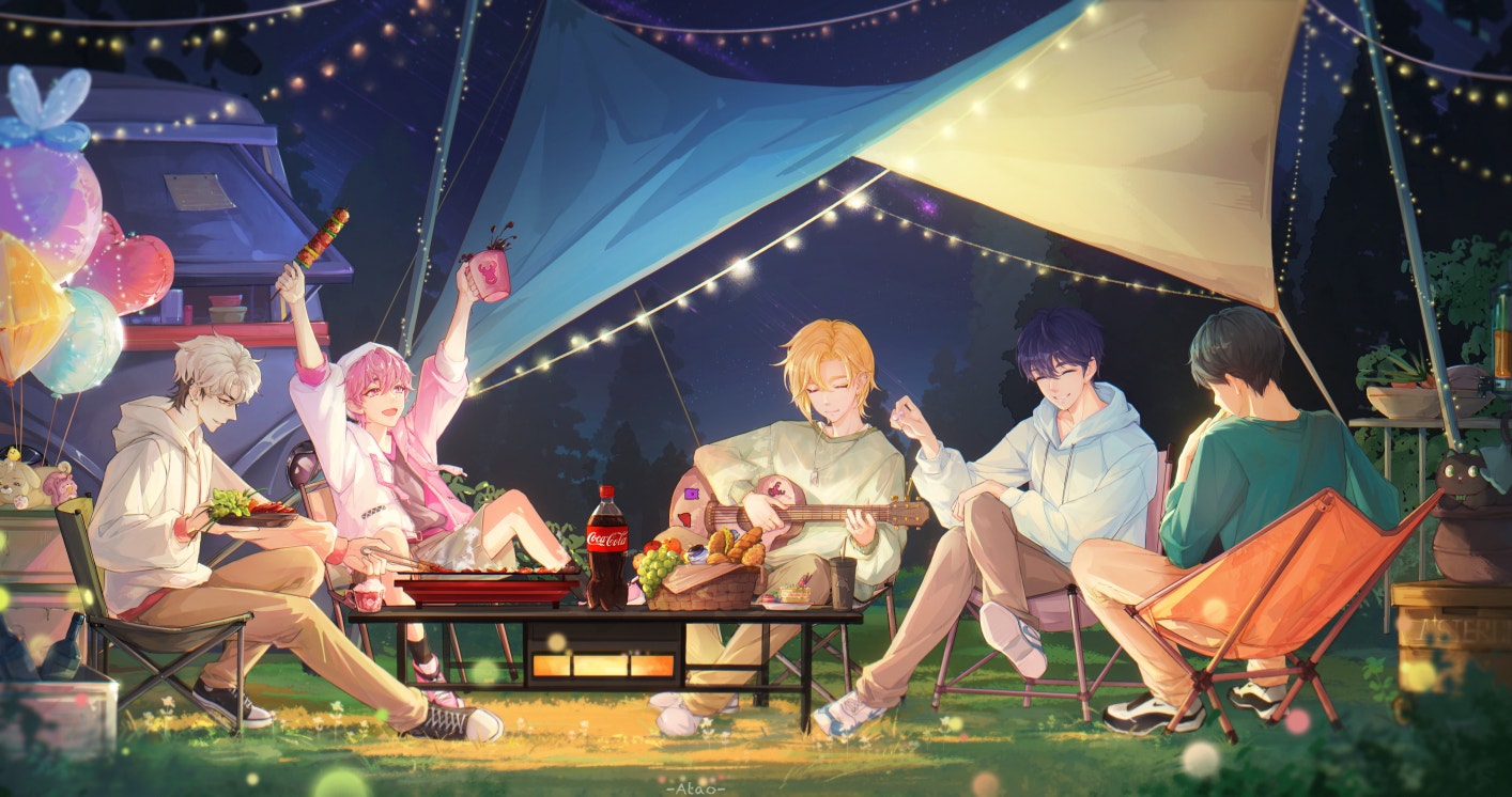 PLAVE 커뮤니티 포스트 - ️🩷💜💙🖤🍖🍻 wallpaper 如果大家喜欢，请随意使用。🥰 如果不清晰我可以上传更清晰的的版本🫶🏻