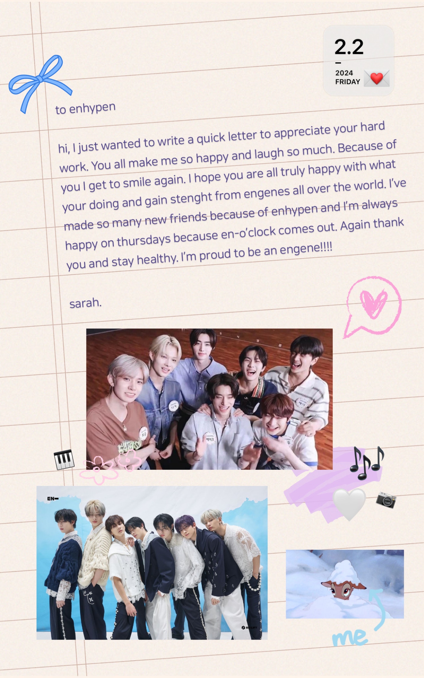 ENHYPEN Weverse Fan Letter