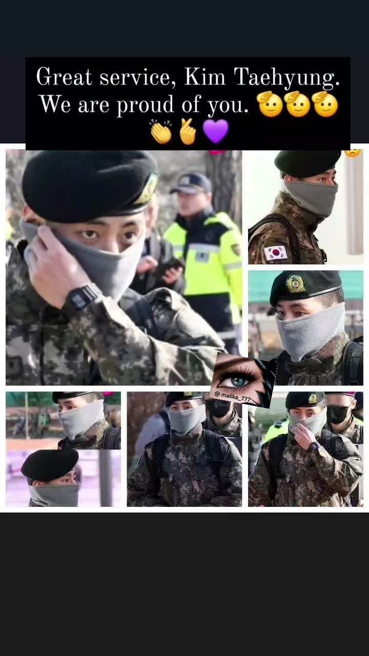 BTS Community Post - Taehyung we are proud of you 🫡👏👋🫰💜#V' # Kim Taehyung