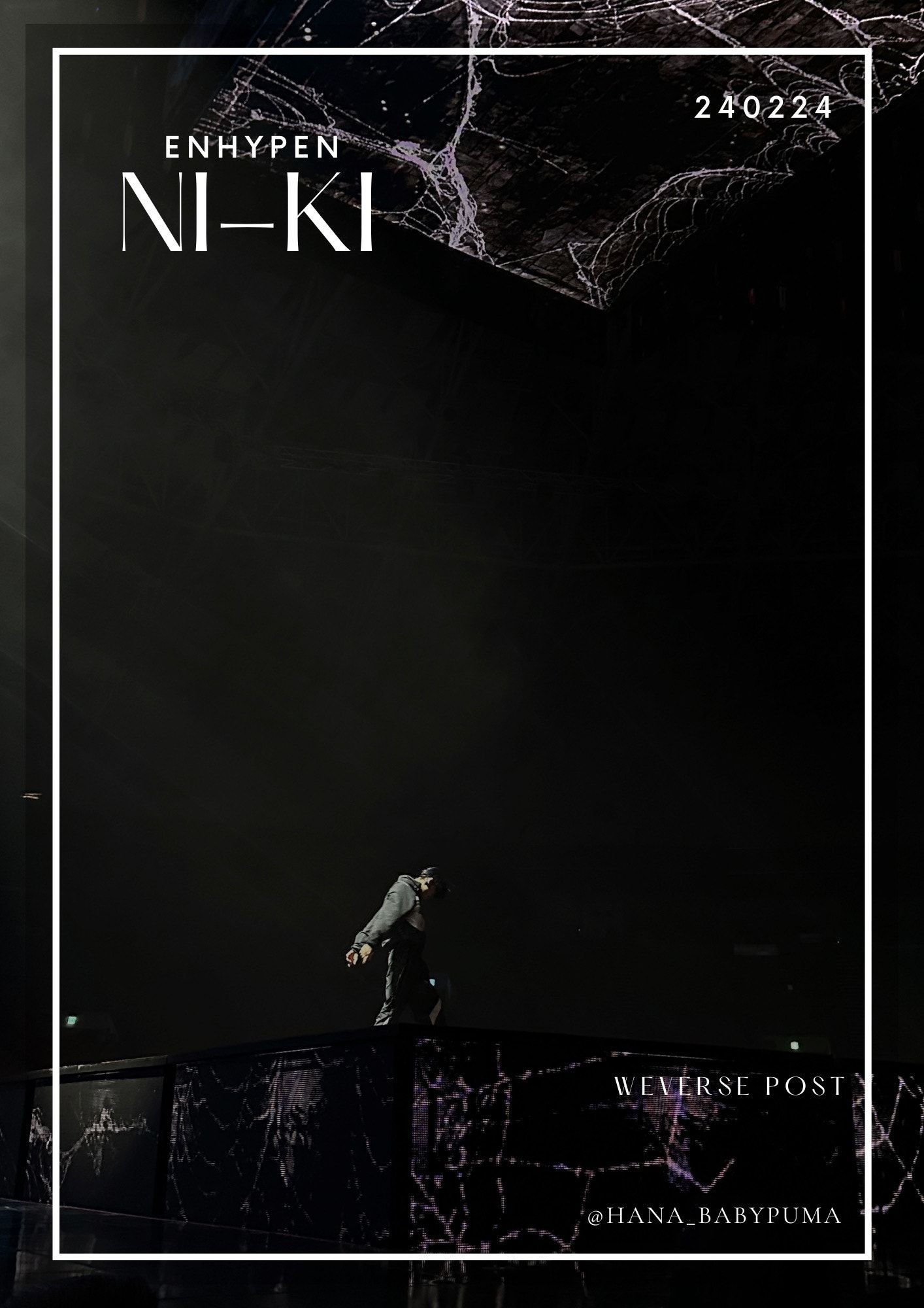 ENHYPEN Community Posts - #TO_NI_KI FATE PLUS day2🔥 ライブ前weverse POST 🕸️ ...