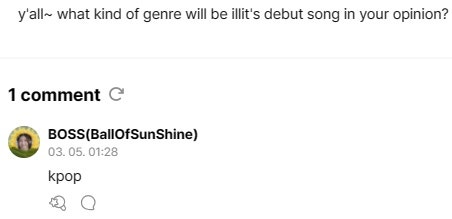 ILLIT Community Post - meme of the day goes to