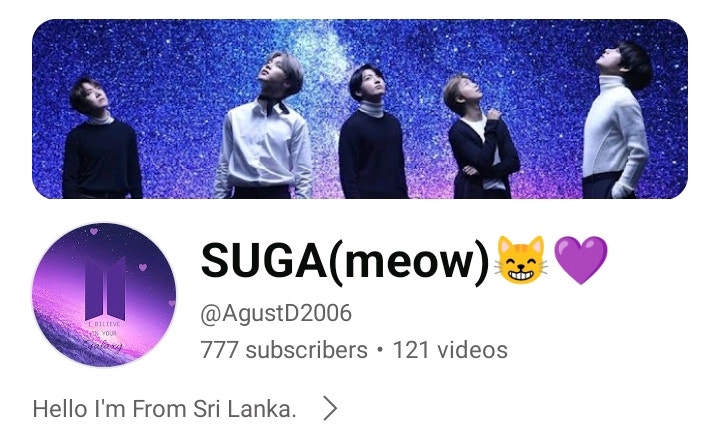 BTS 커뮤니티 포스트 - 777 Subscribers. my Fav number is 7.cuz 7 BTS Members ...
