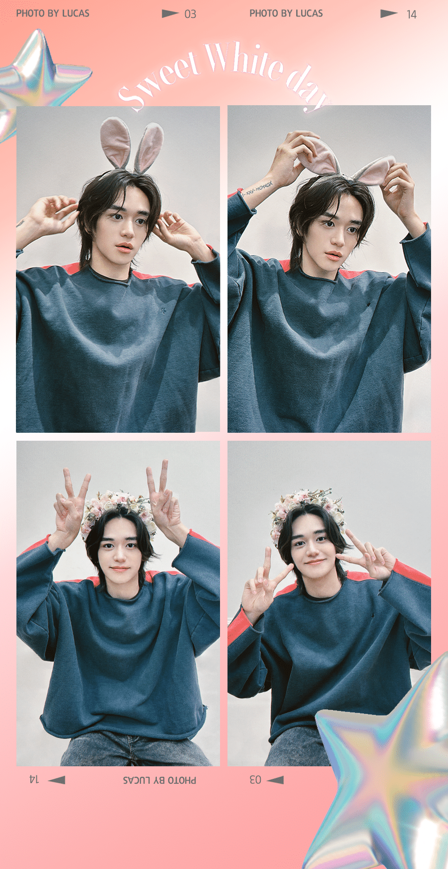 Weverse LUCAS Image - #2024.03.14 #LUCAS #SWEET WHITE DAY 4CUT
