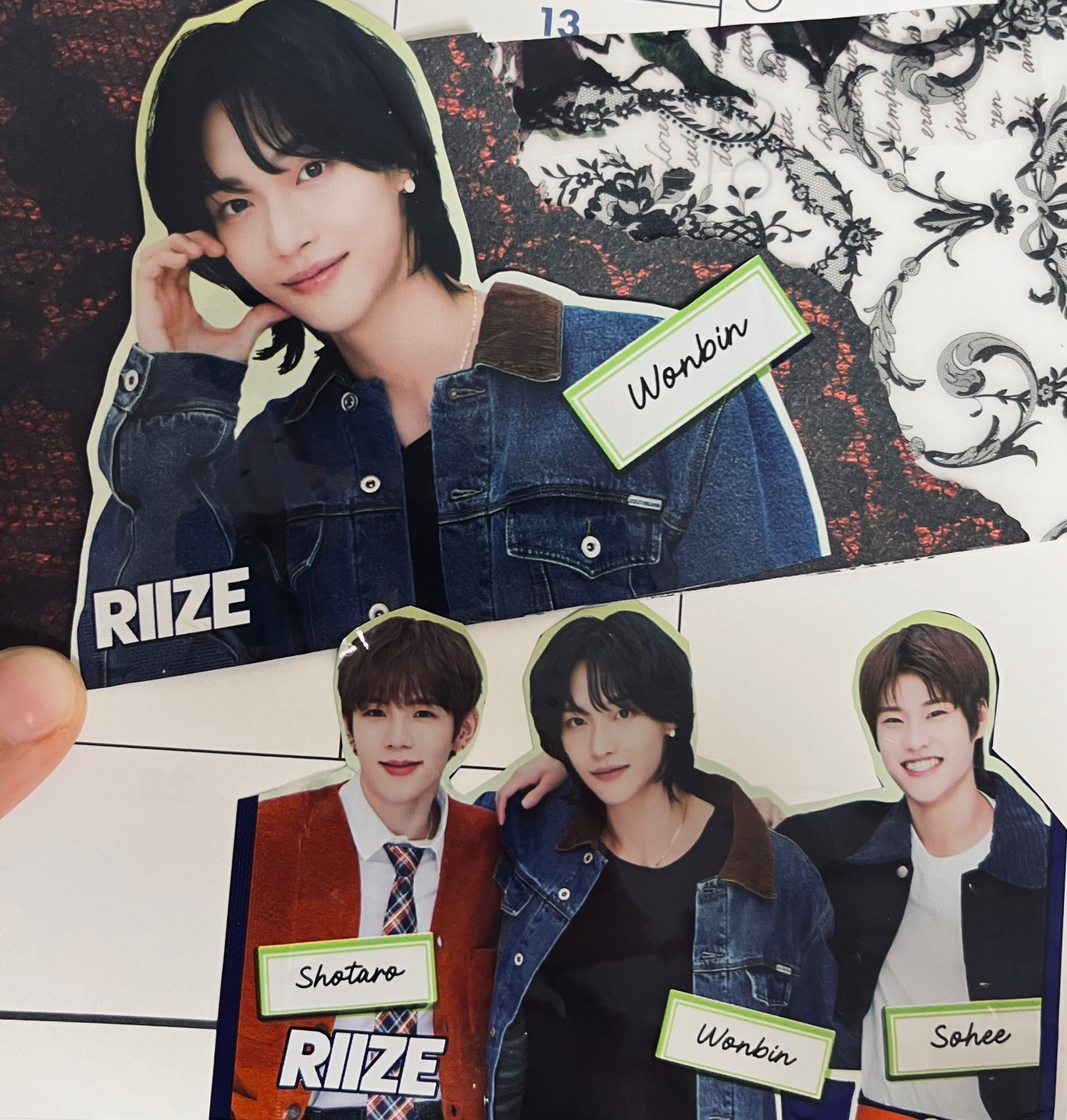 Riize Community Post 박카스젤리 포장지 빡빡 씻어 말려서 오려오려 다이어리 꾸미는 거 꿀잼임니다👍 같이