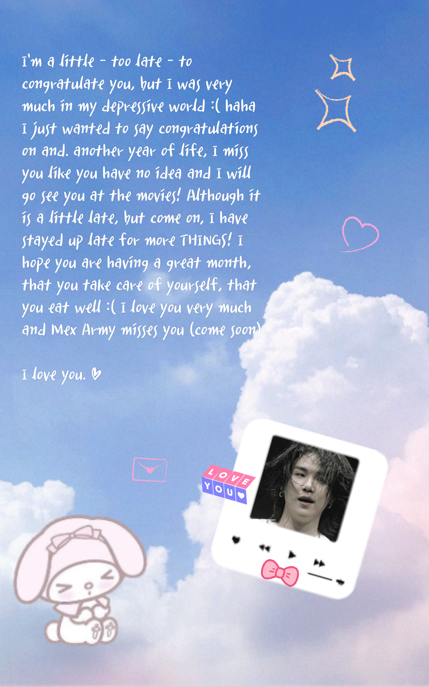 BTS Weverse Fan Letter