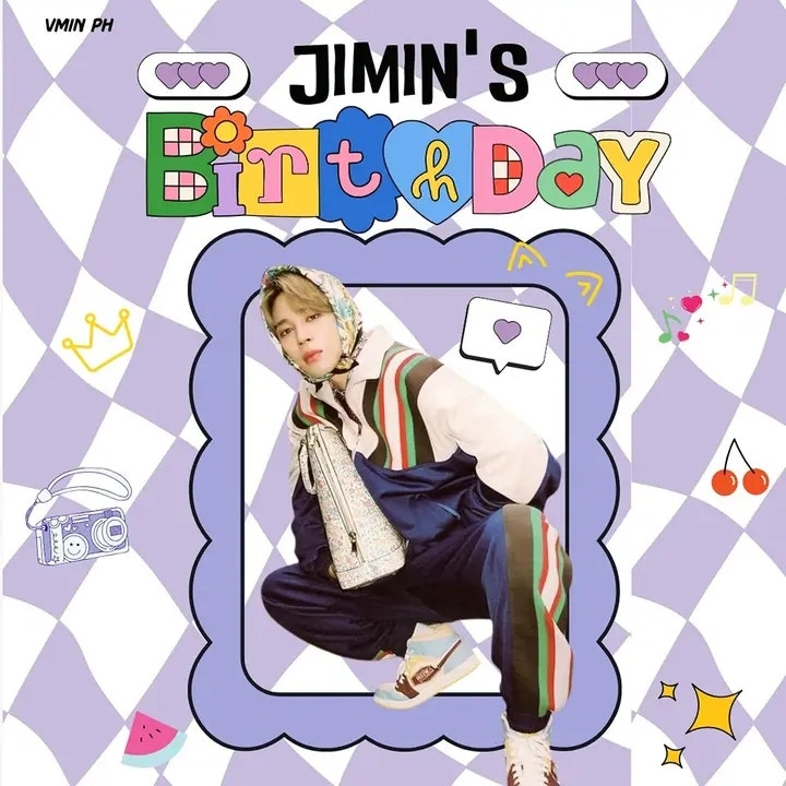 BTS Community Post - 🐣- "Jimin, 💖💌 today's canvas paints a vibrant ...