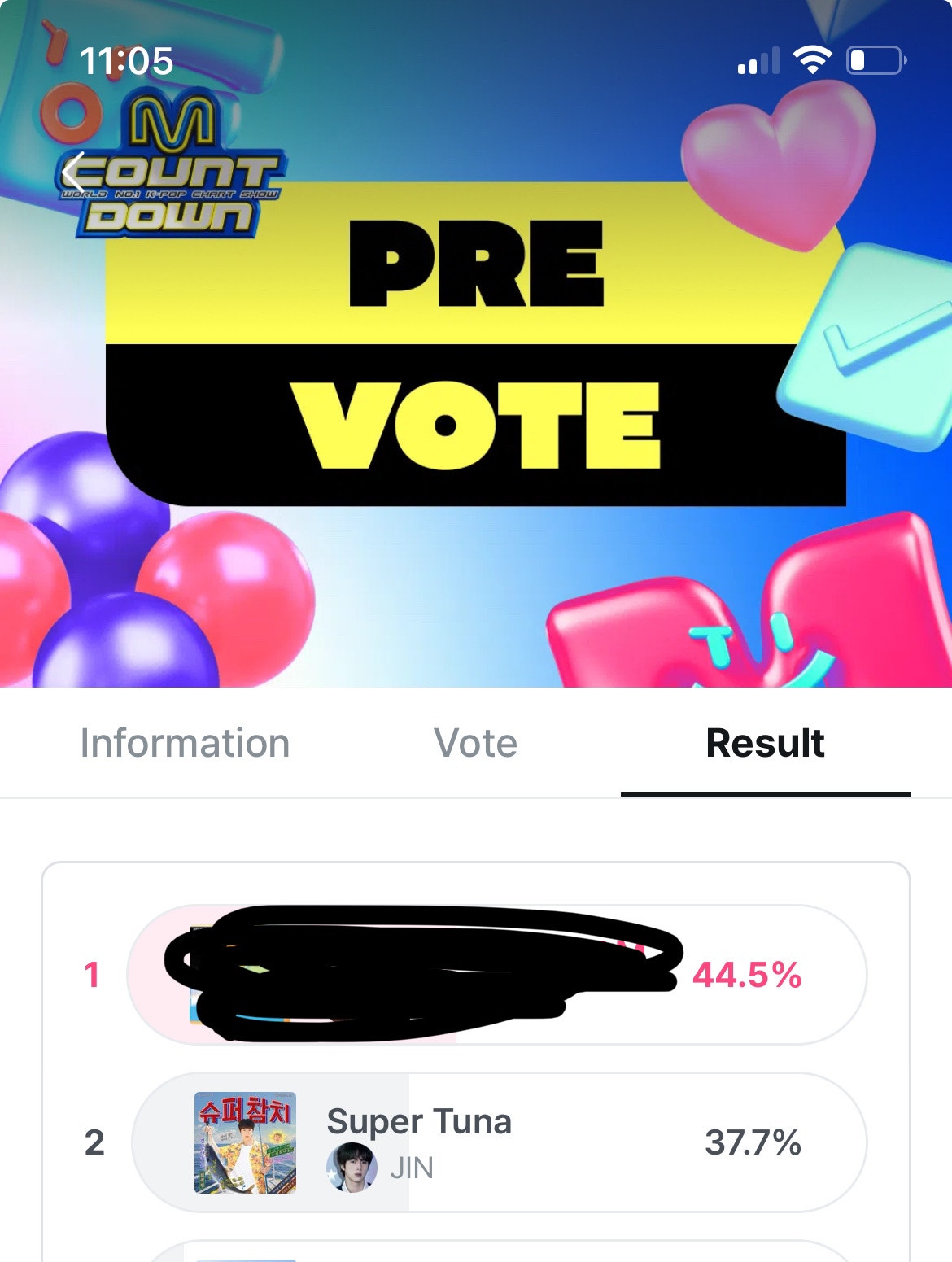 BTS Community Post - ‪ARMY VOTE IN MNET MCOUNTDOWN FOR JIN‬ ‪HE IS CURRENTLY IN 2ND PLACE LETS ...