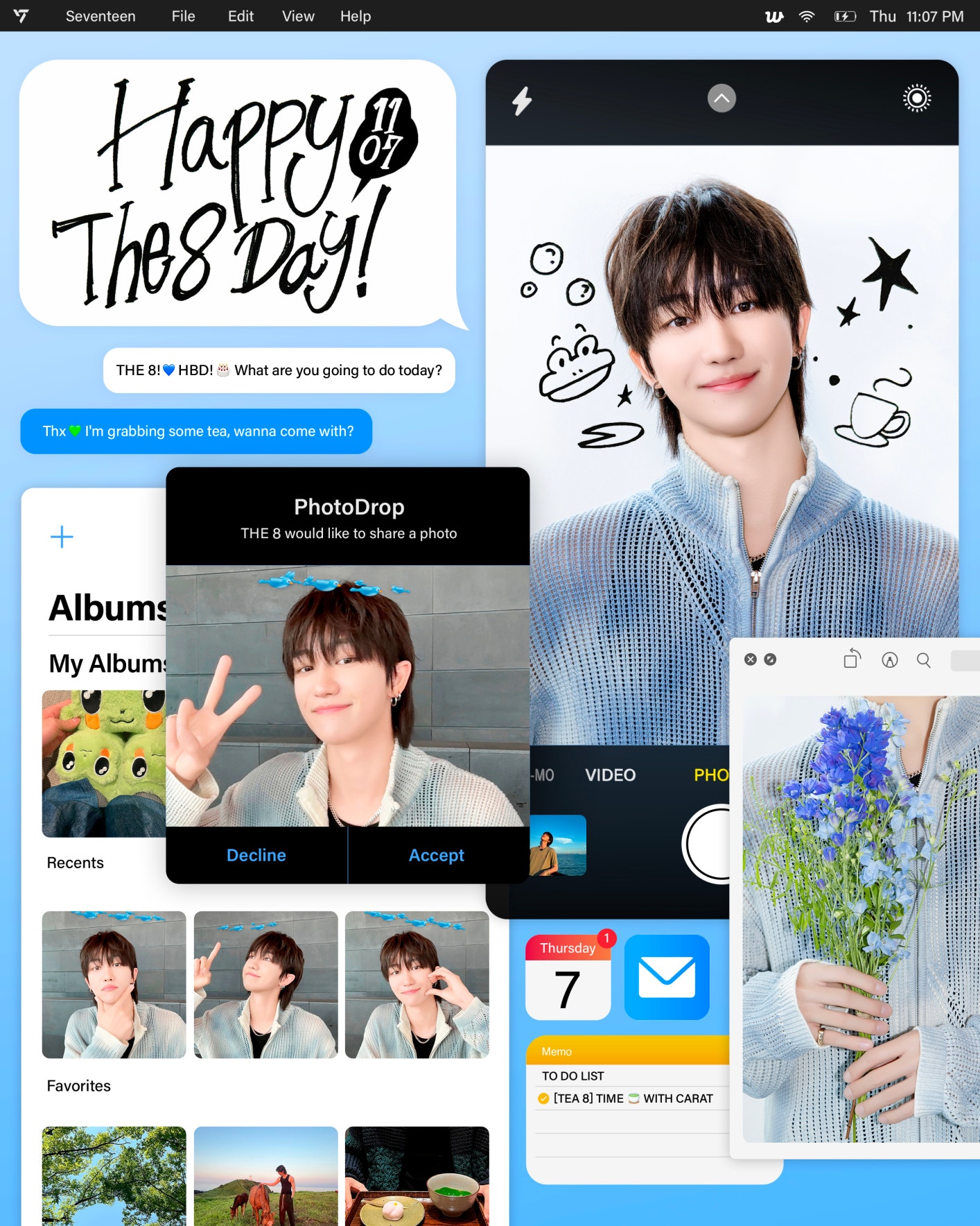 SEVENTEEN 커뮤니티 포스트 - 🐸 #HAPPY_THE8_DAY 🐸 (오늘도 끝없이 ∞무한한 #SEVENTEEN STAFF ...