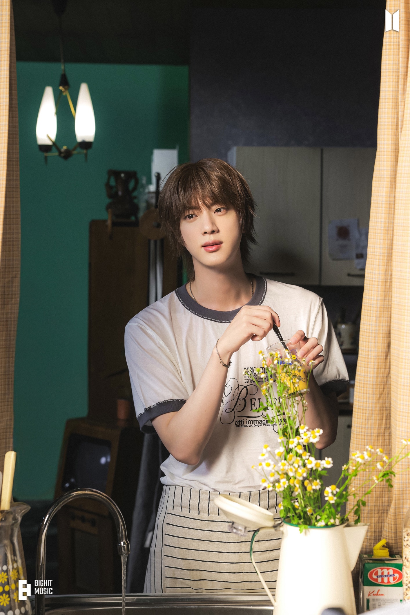 BTS Community Post - #to_Jin dreamy SeokJin, let’s have a cooking date ️🩷💜