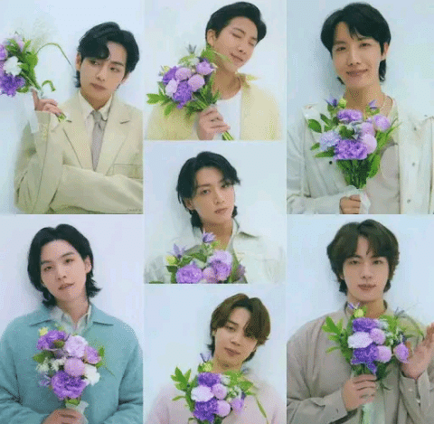 BTS Community Post - What will you choose FLOWERS 💐🪻🌻or THEM🐨🐹🐱🐿️🐥🐯🐰
