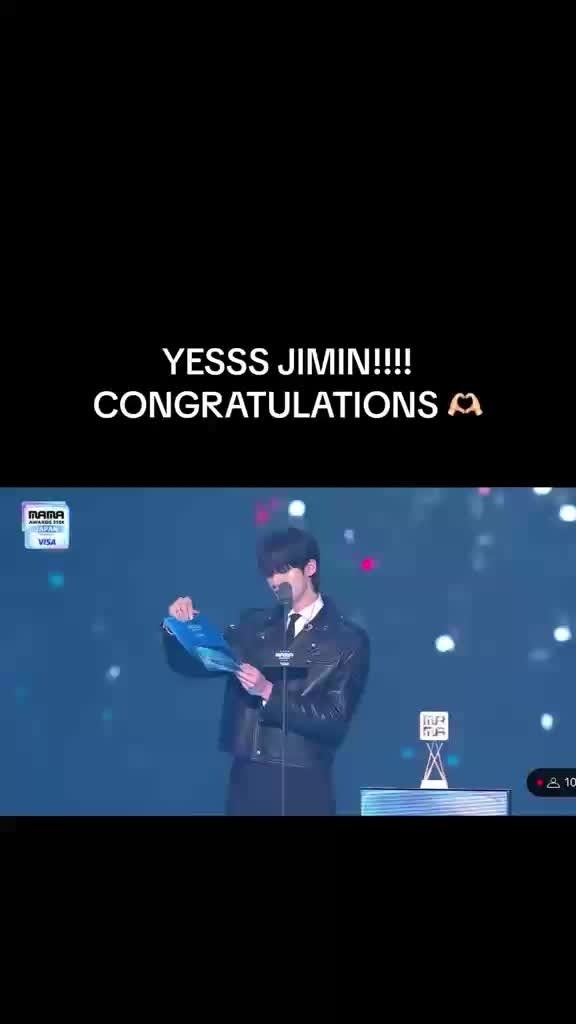 BTS Community Post - congratulation jiminshiii😭😭😭💗💗💗💗 Im so proud of you #jimin #mamaawards2024
