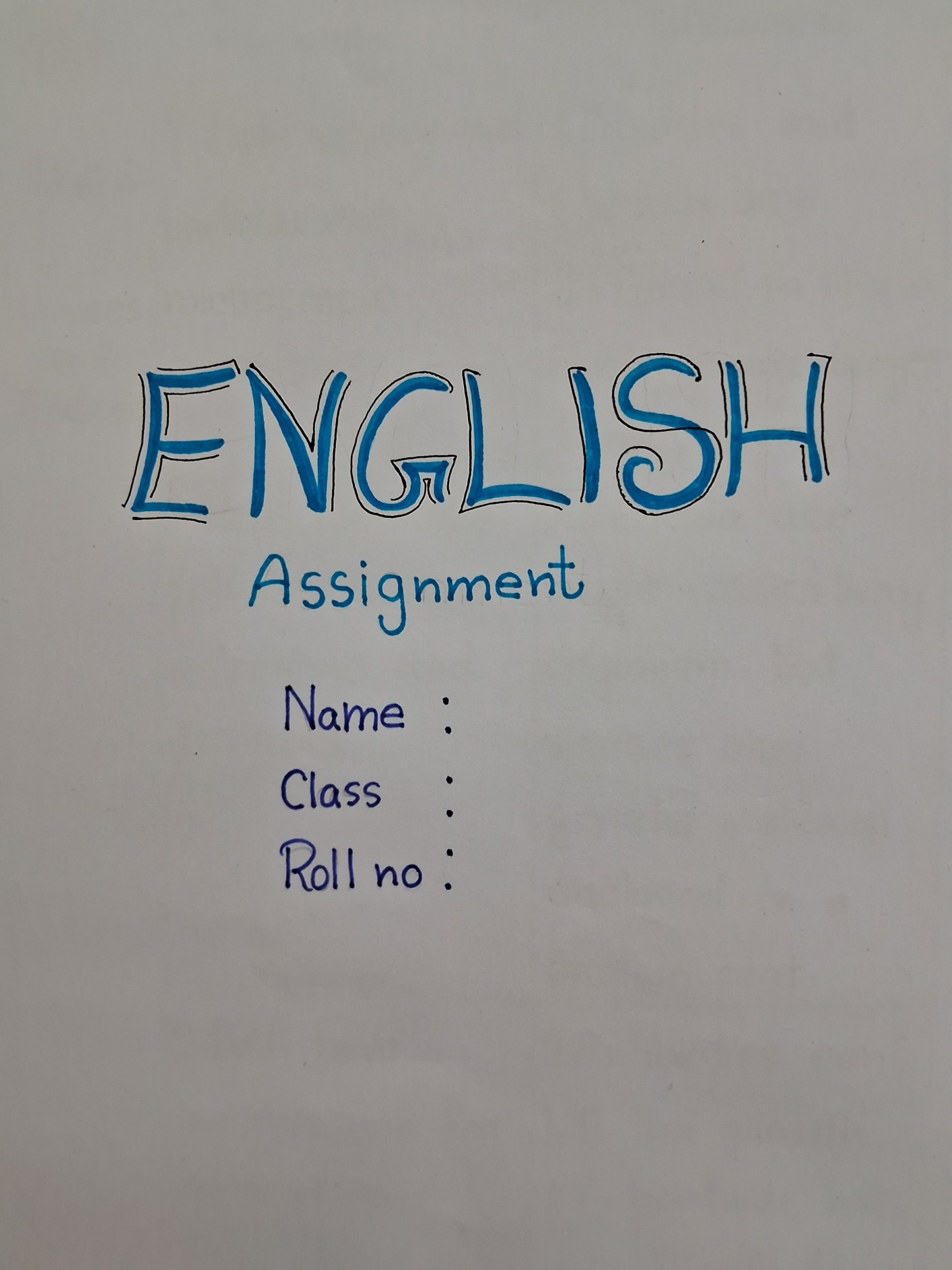 BTS Community Post - My English Assignment Cover Page. How is it?