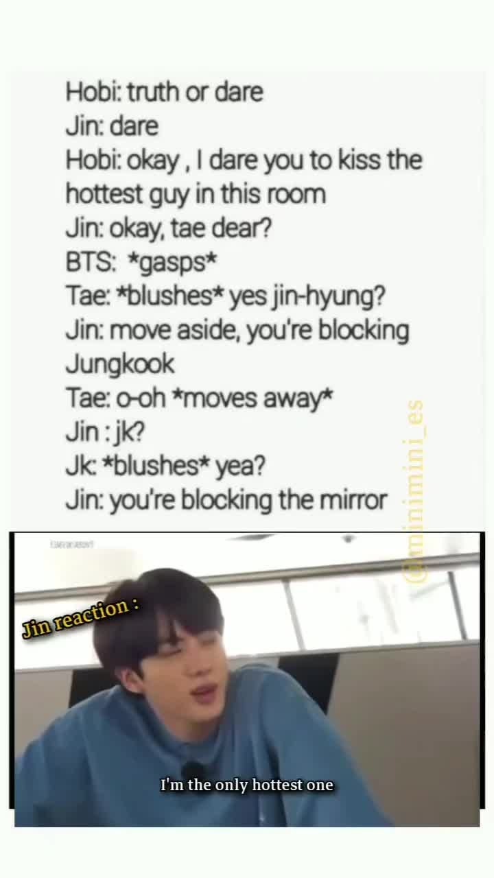 BTS Community Post - Jin will be Jin 🤣🤣