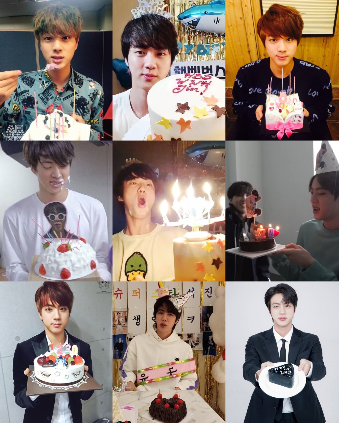 BTS Community Post - Happyyy Jin Day!!!! te amoooo 💜💜💜🫰🏻🫰🏻🫰🏻