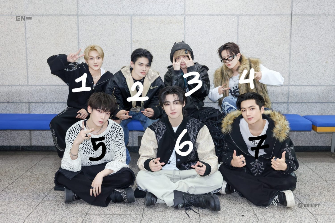 ENHYPEN Community Post - ok aquí esta a foto con los números de los ...