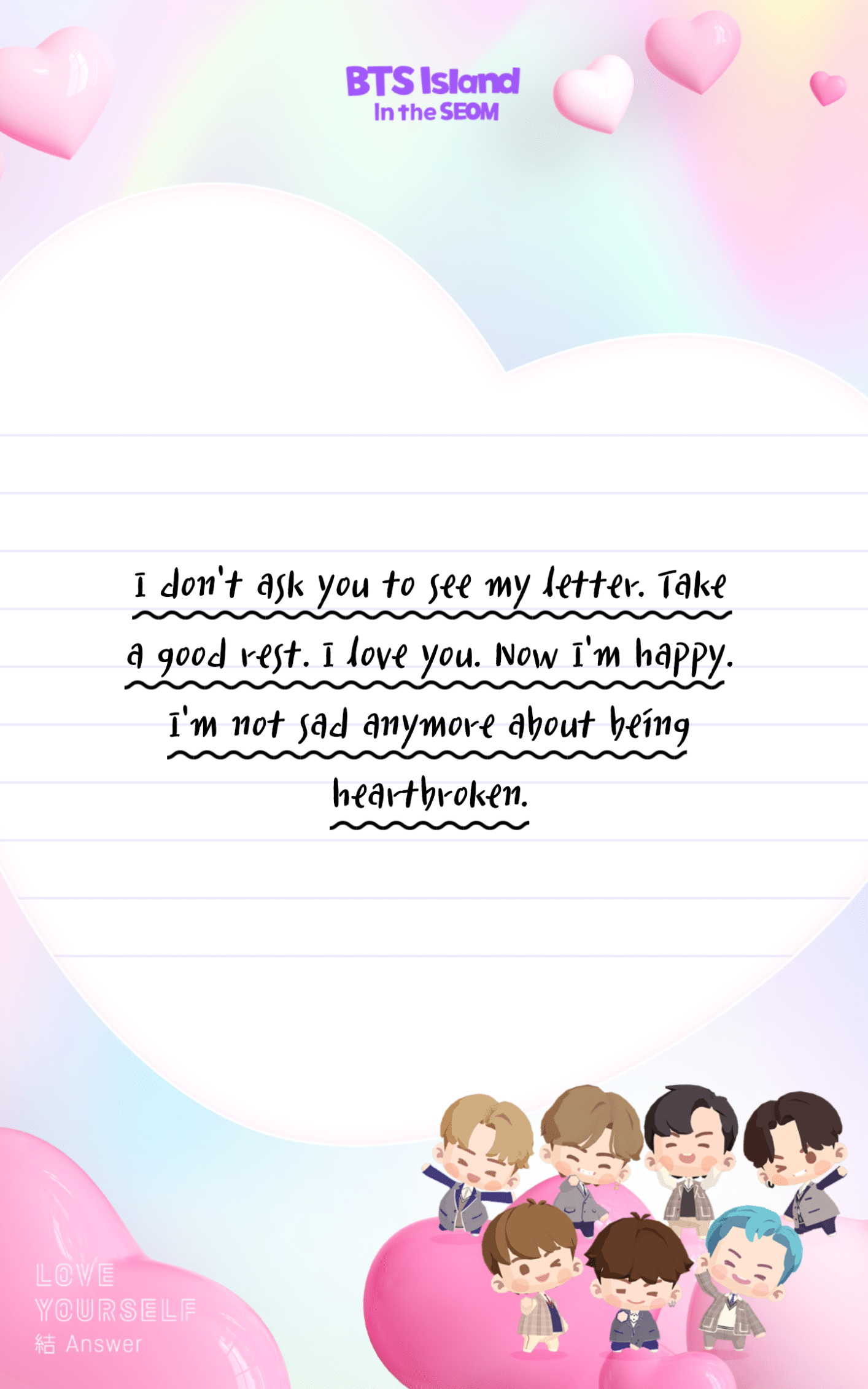 BTS Weverse Fan Letter