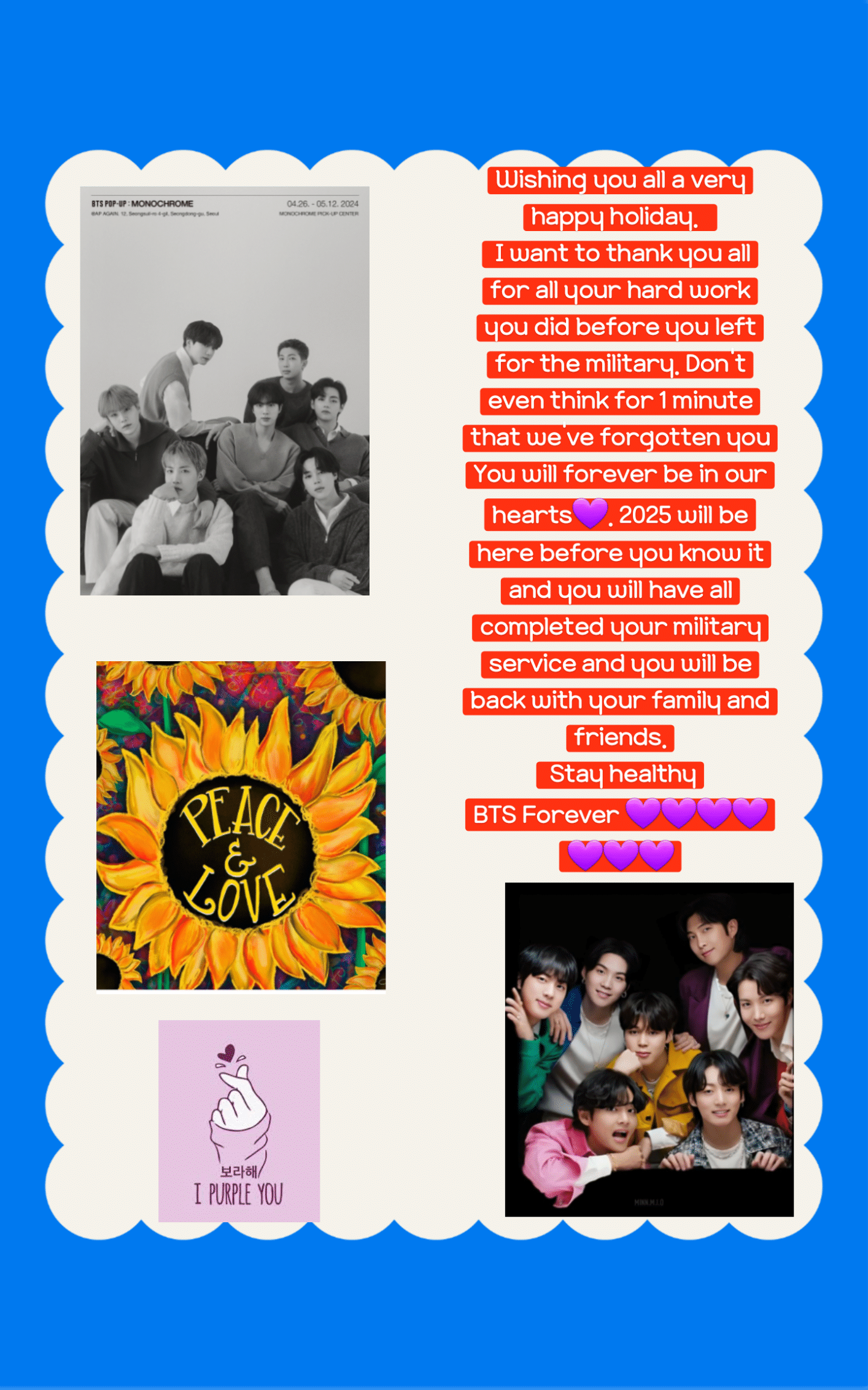 BTS Weverse Fan Letter