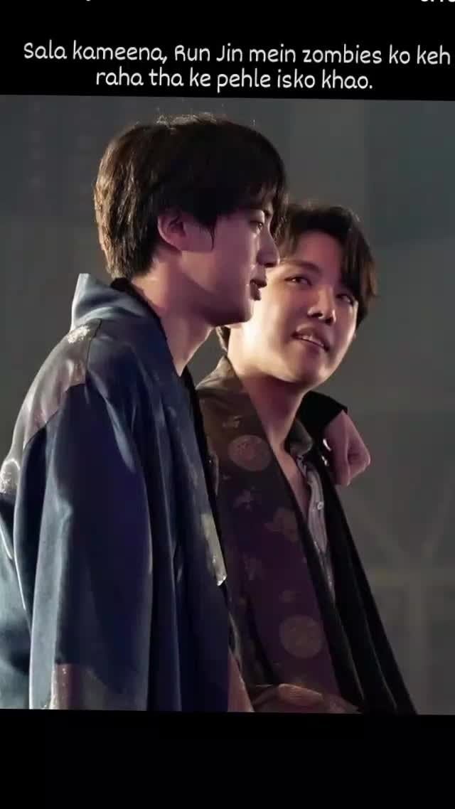 BTS Community Post - Gaddari Kr Diya Jin oppa ne Jhope Ke sath.. 🤣🤣😅😅