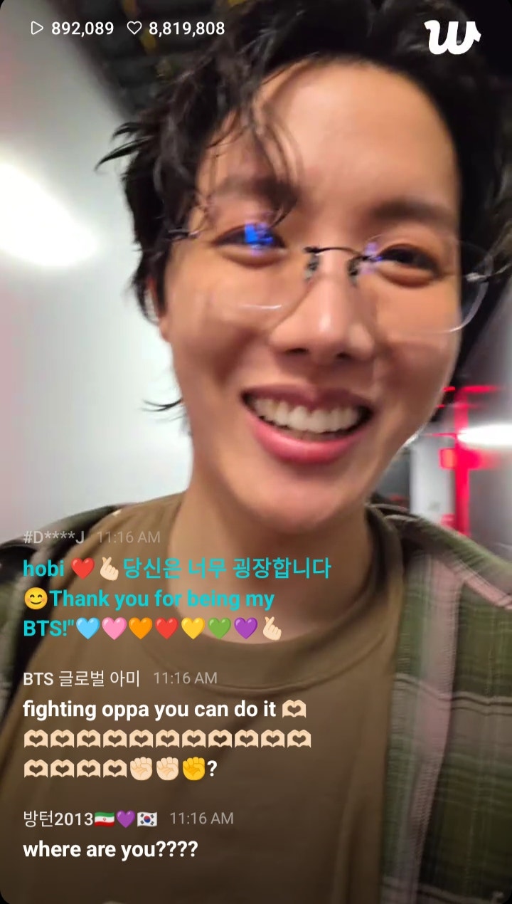 BTS Community Post - I'm so grateful to be a part of this journey with ...