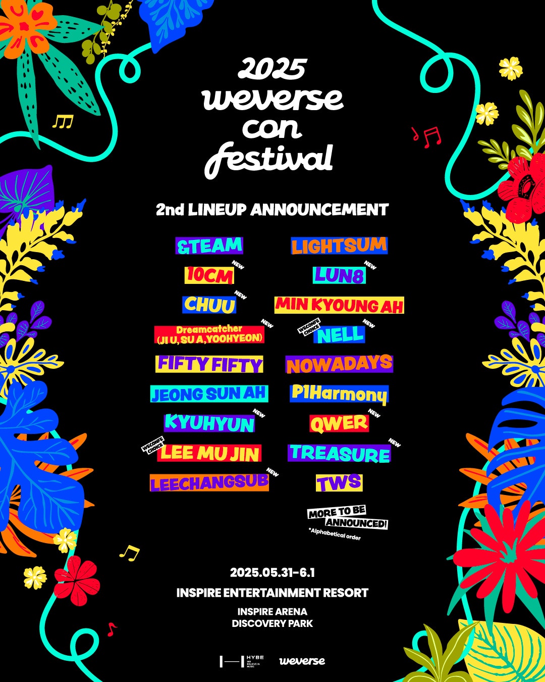 Weverse zone Community Post - 2025 Weverse Con Festival : 2차 라인업 개별 포스터 ...