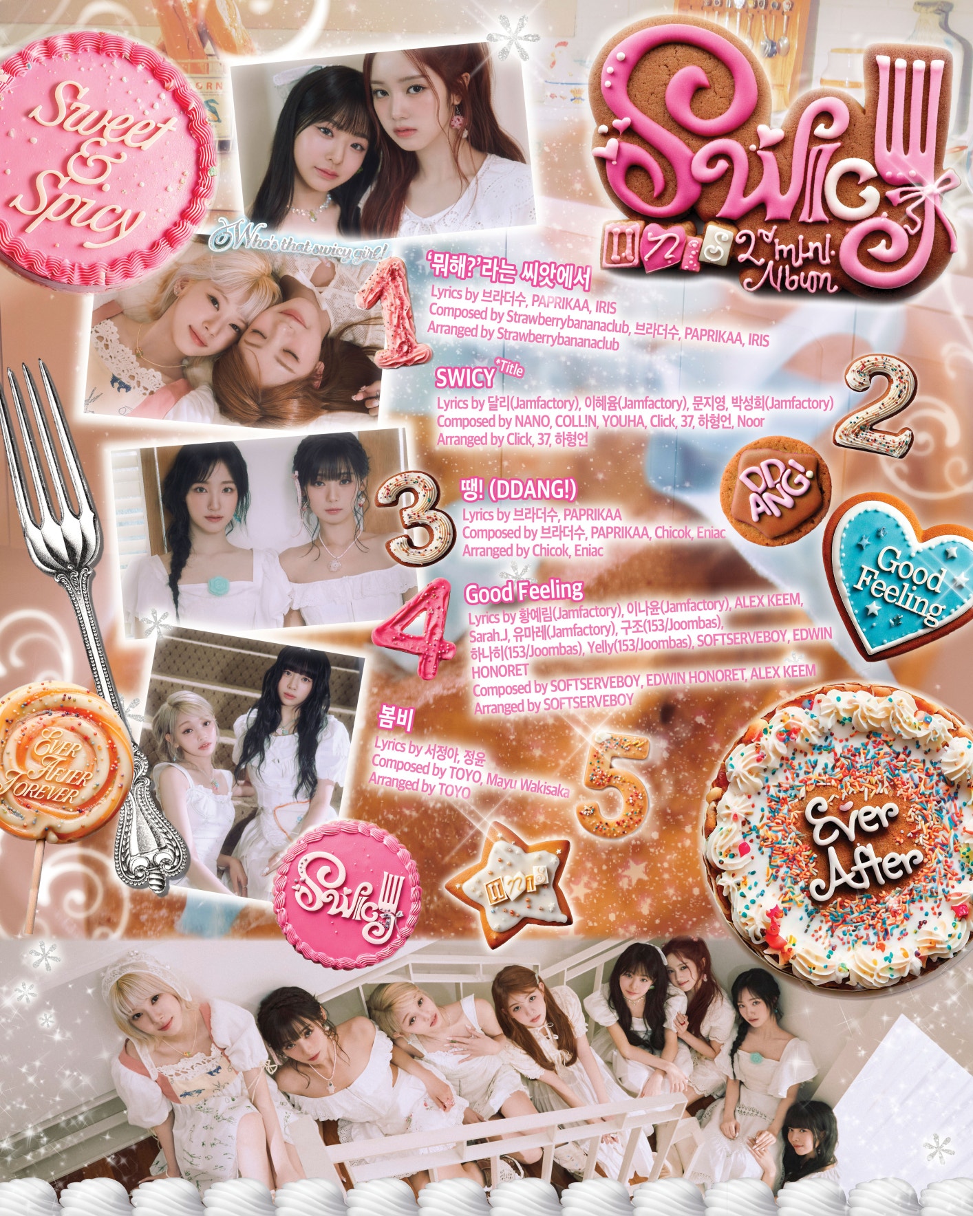 Weverse UNIS Image - UNIS 2nd Mini Album [SWICY] Track List