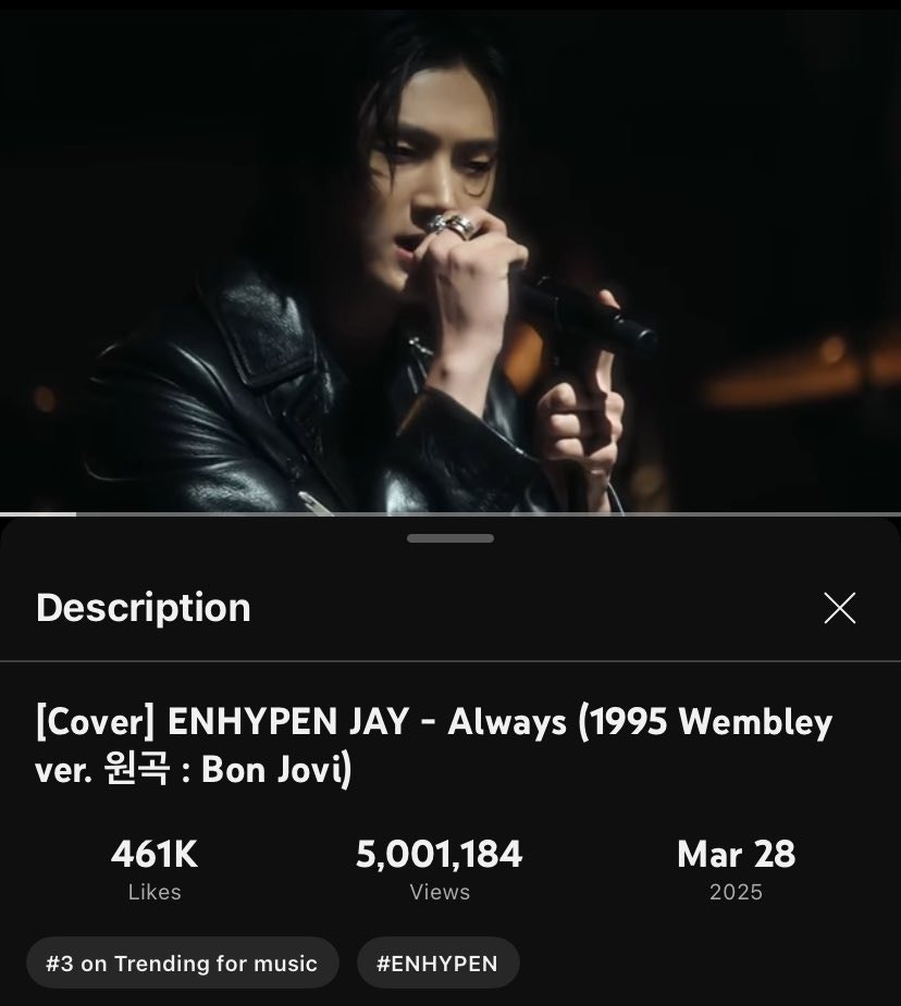 ENHYPEN Community Post - congratulations jay for 5 million!!🥳🥳