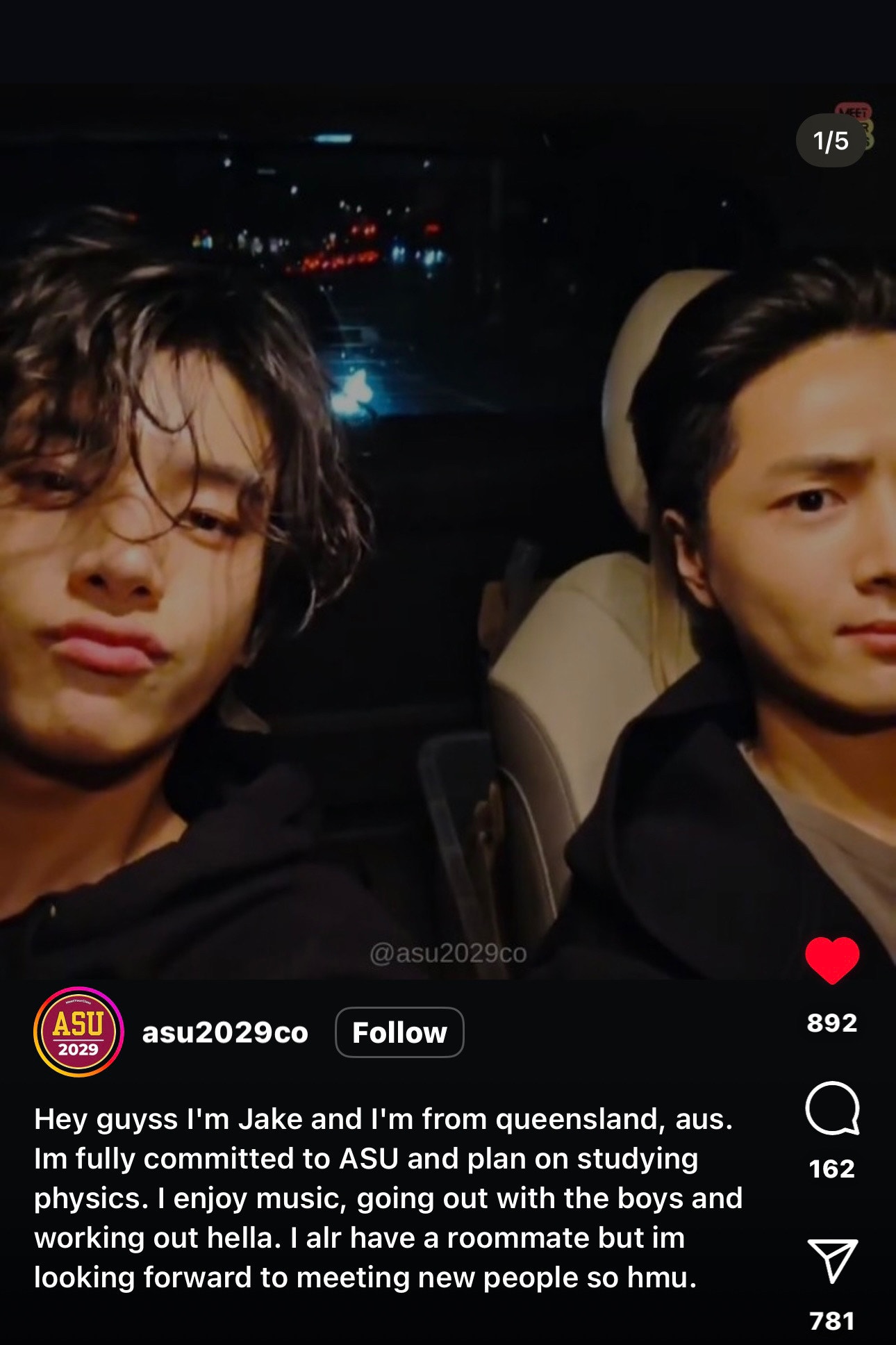 ENHYPEN Community Post - Congrats Jake for making it to ASU