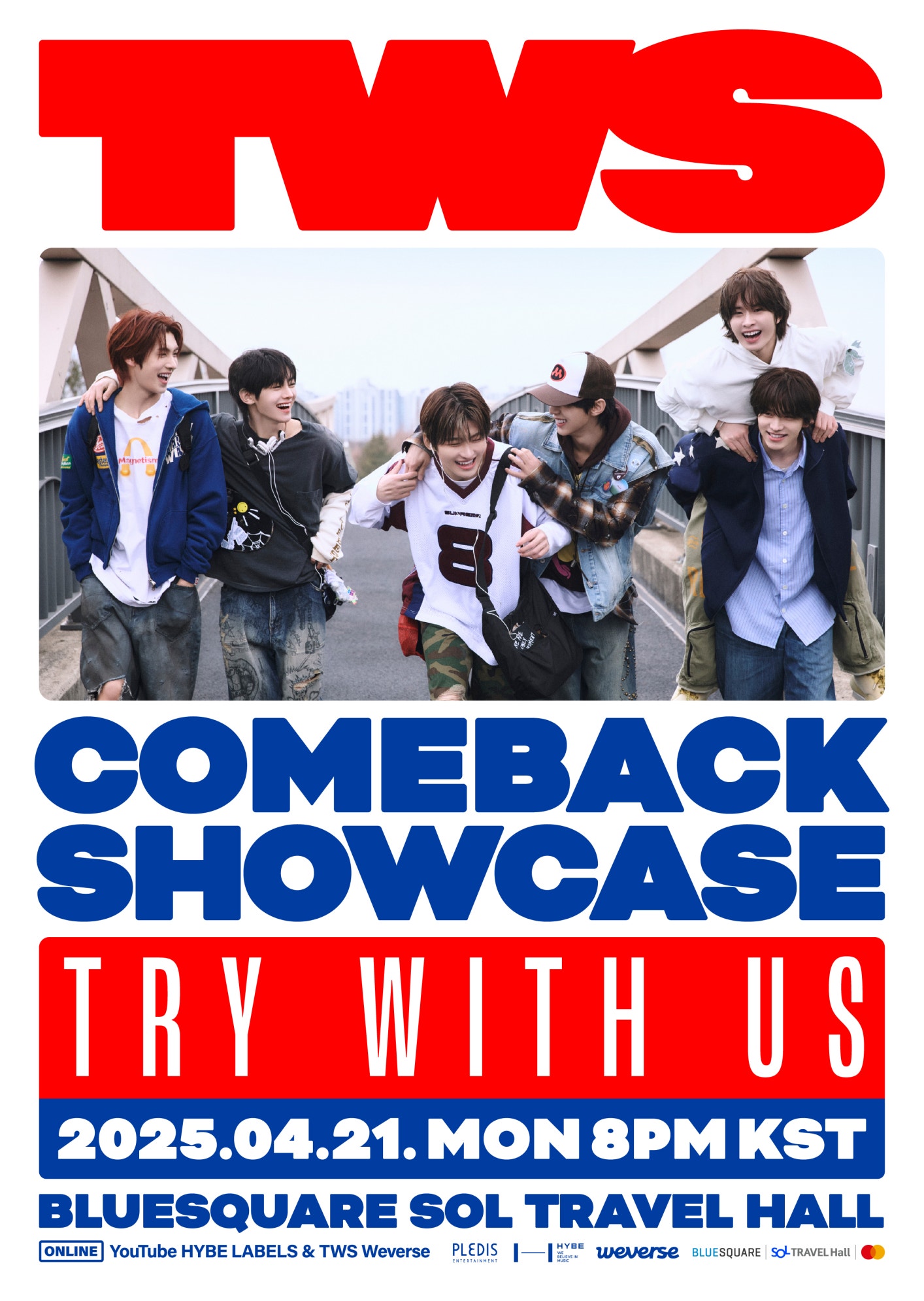 TWS Community Post - TWS Comeback Showcase ‘TRY WITH US’ LIVE 2024.4.21 8PM (KST) 42 💙 Isn't it ...