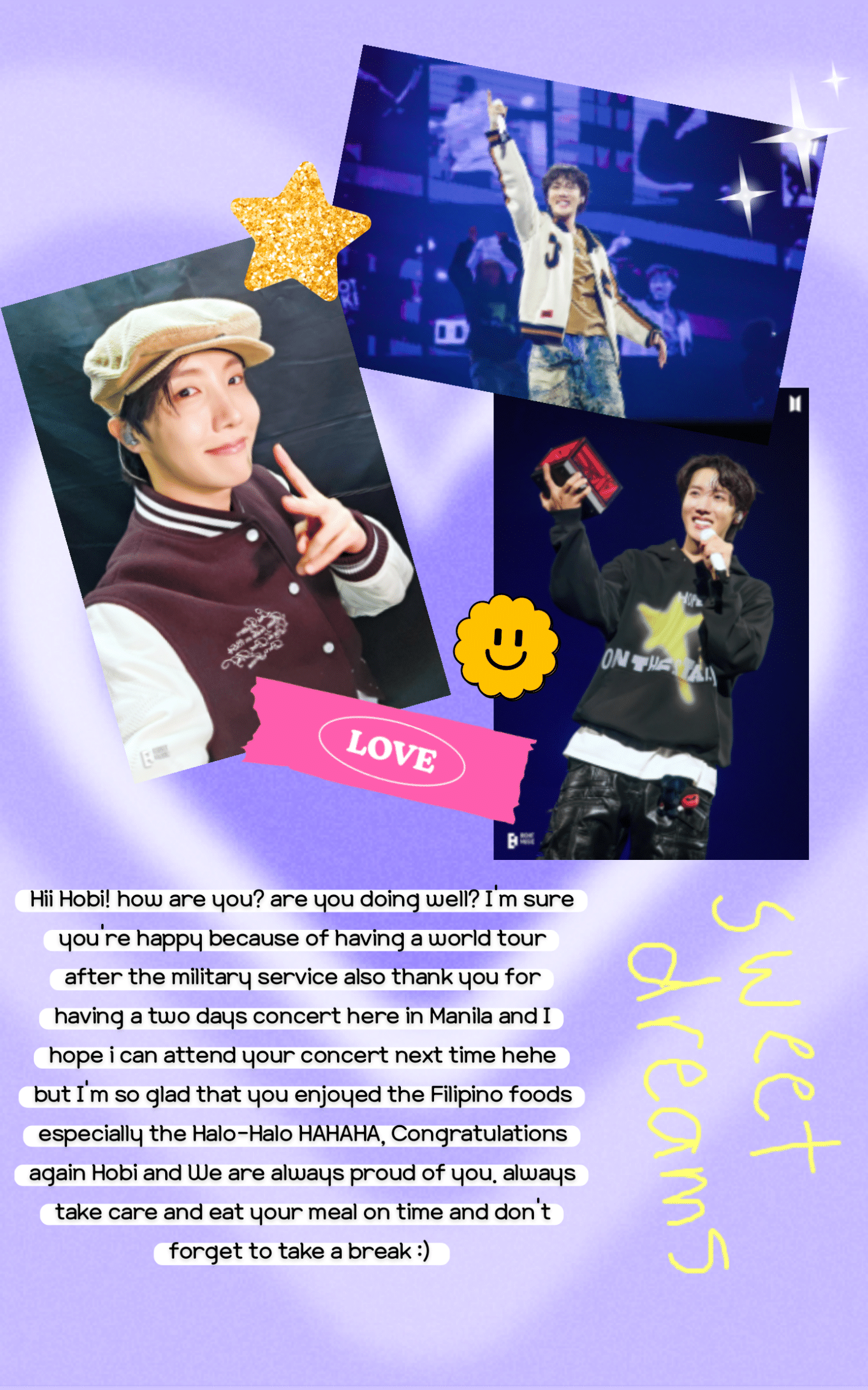 BTS Weverse Fan Letter