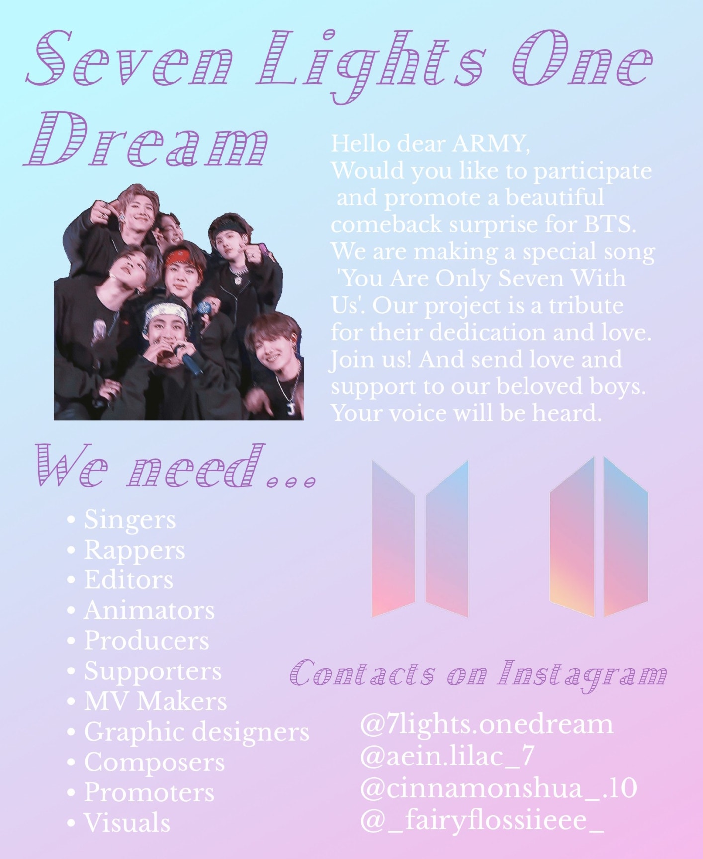 BTS Community Post - Hey ARMY let your voice be heard!Calling all ARMY! We’re creating a special ...