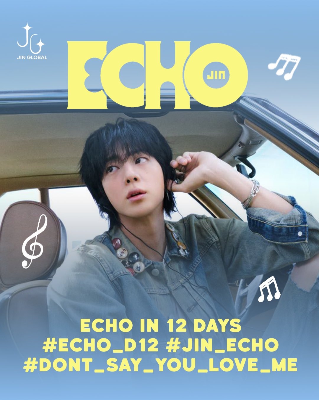 BTS Community Post - ECHO IN 12 DAYS #Echo_D12 #Jin_Echo #Dont_Say_You_Love_Me