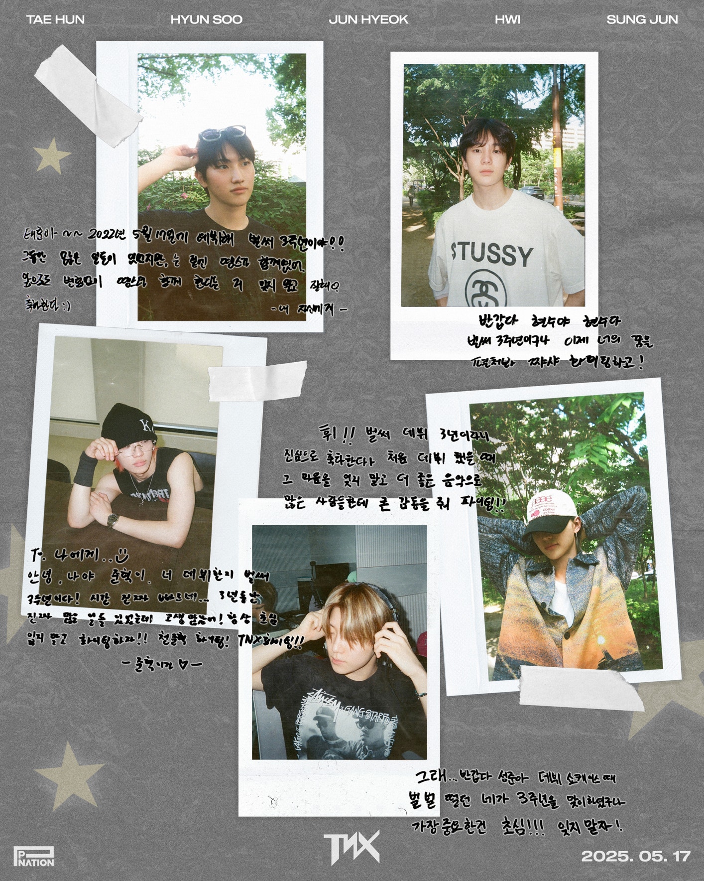 Weverse TNX Image - [📬] "𝐀 𝐋𝐞𝐭𝐭𝐞𝐫 𝐭𝐨 𝐌𝐲𝐬𝐞𝐥𝐟 𝐨𝐧 𝐎𝐮𝐫 𝟑𝐫𝐝 𝐀𝐧𝐧𝐢𝐯𝐞𝐫𝐬𝐚𝐫𝐲"