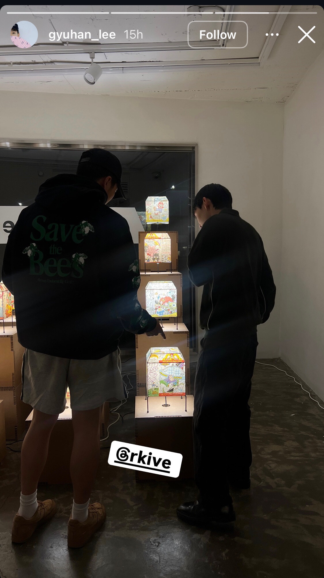 BTS Community Post - gyuhan_lee ig story he is so tall and big😩